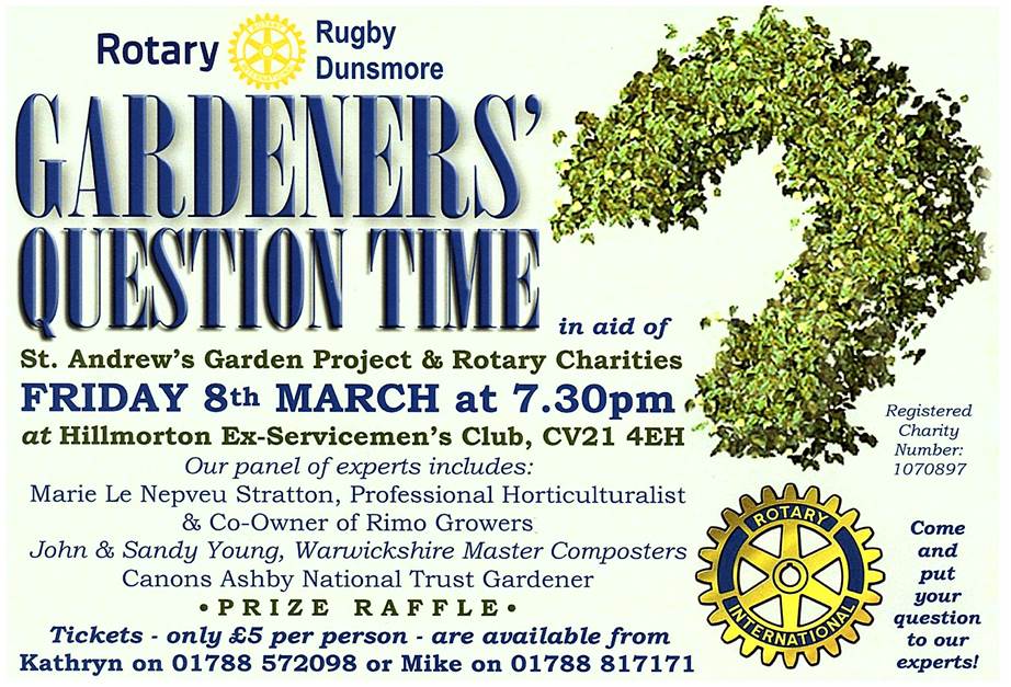 Gardener's Question Time - Wolston Village Community Website